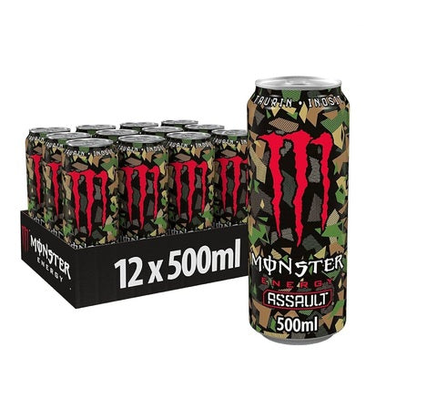 Monster Energy ASSAULT - 500ml - (12pk) – MELBOURNE DISTRIBUTORS CO