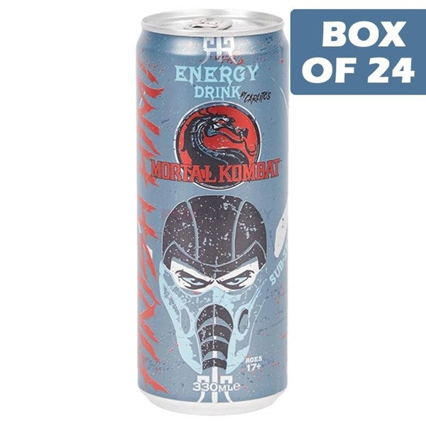 Mortal Kombat Sub Zero Energy Drink 330ml * 24 Pack – MELBOURNE ...